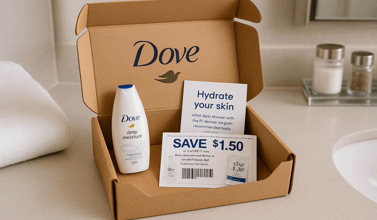 How to Claim Free Dove Body Wash Samples | Kredit Karte Mojo in English